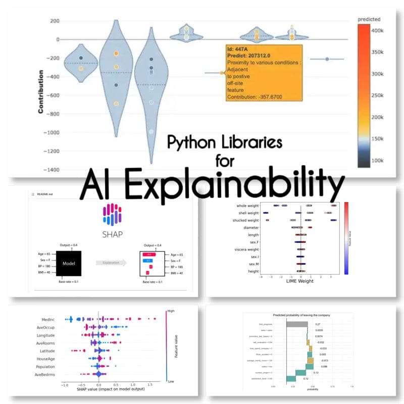 Explainable AI: 10 Python Libraries for Demystifying Your Model’s ... Explainable AI: 10 Python Libraries for Demystifying Your Model’s ...